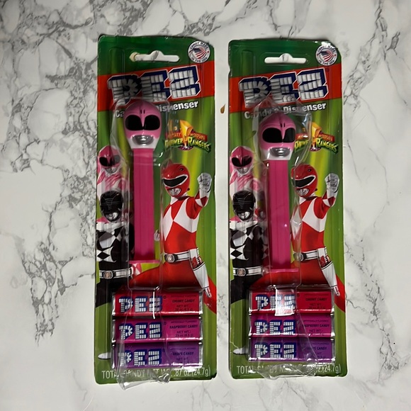 PEZ | Other | Pez Pink Power Ranger Candy And Dispenser | Poshmark